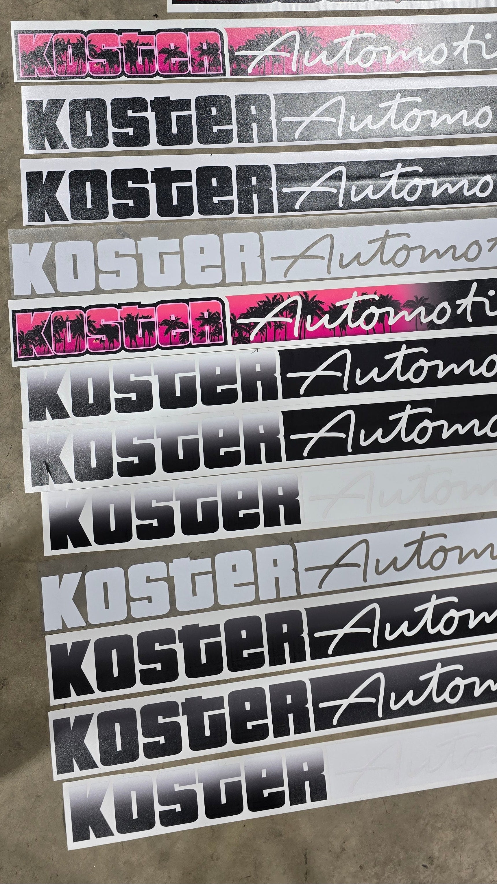 Koster Automotive Door Banner / Sticker